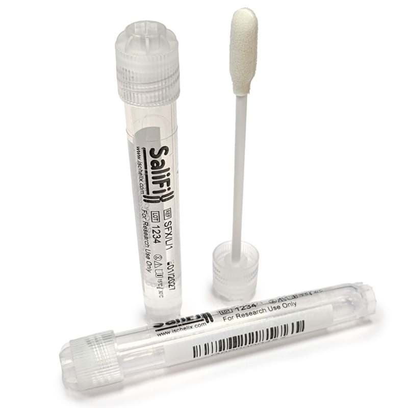 Salifix saliva collection tubes prefilled with 1ml SaliFix buffer and ...